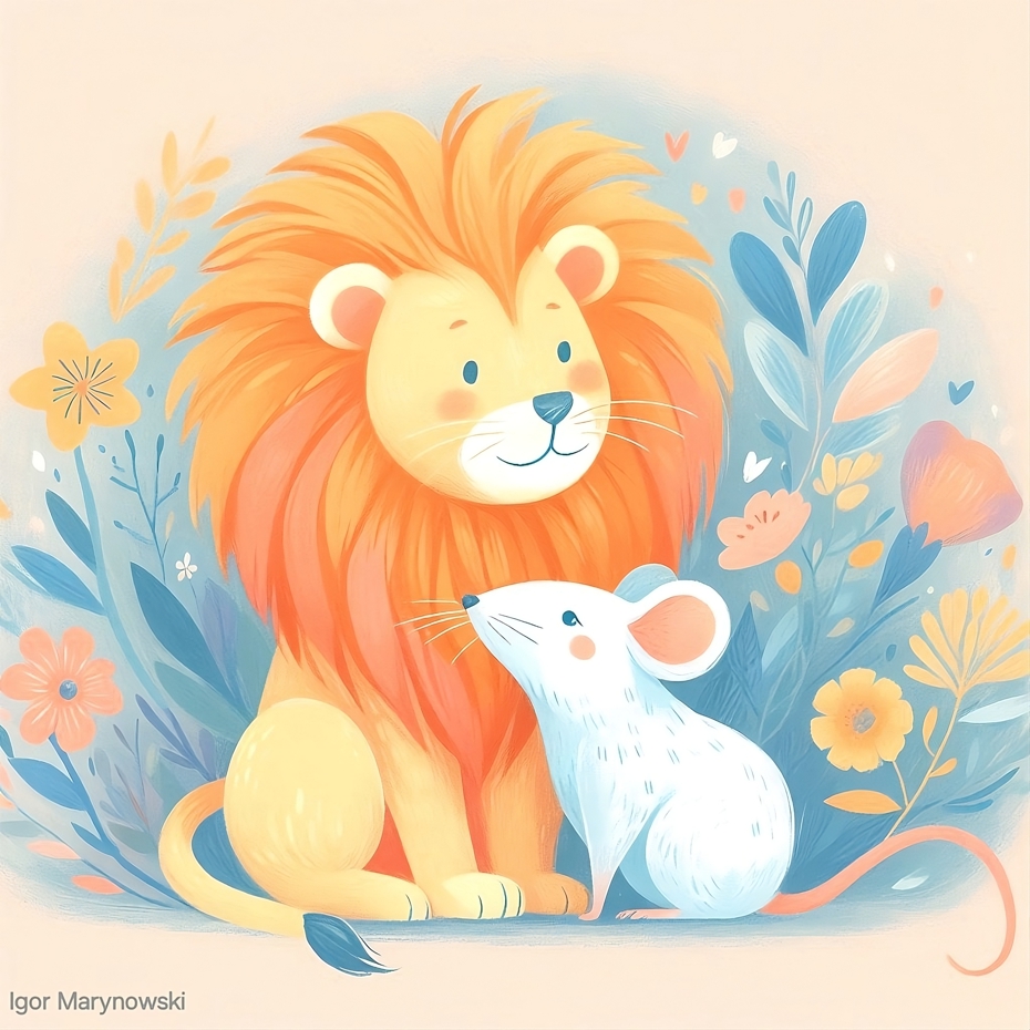 Lion and Mouse by Igor Marynowski | USEUM